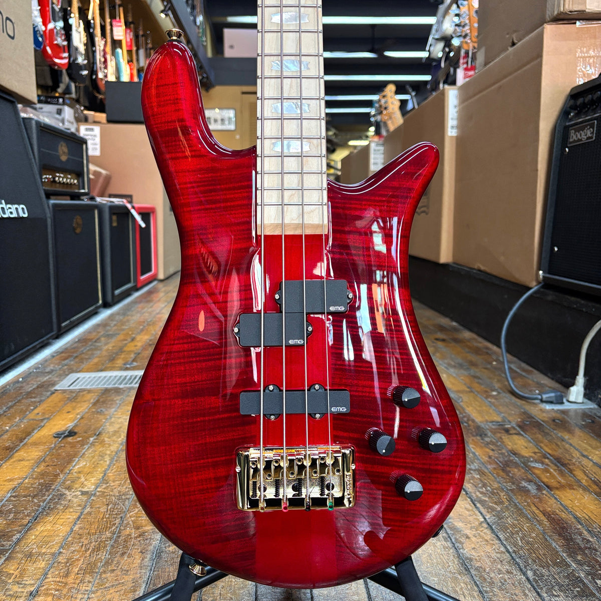 Spector Limited Run Euro4 LX Maple Fingerboard Bass Guitar Black Cherr – Music Makers