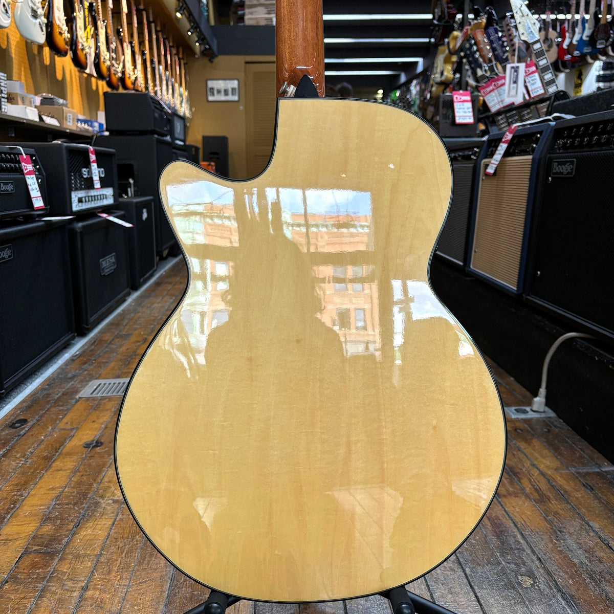 Luna Fauna Series Butterfly Acoustic-Electric Guitar 2009 Quilted Mapl ...