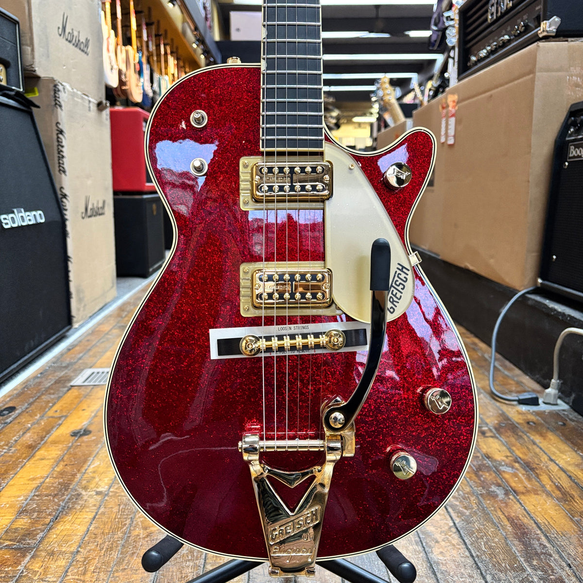 Gretsch G6129TG-59VS Limited-edition Sparkle Jet Electric Guitar Red S ...