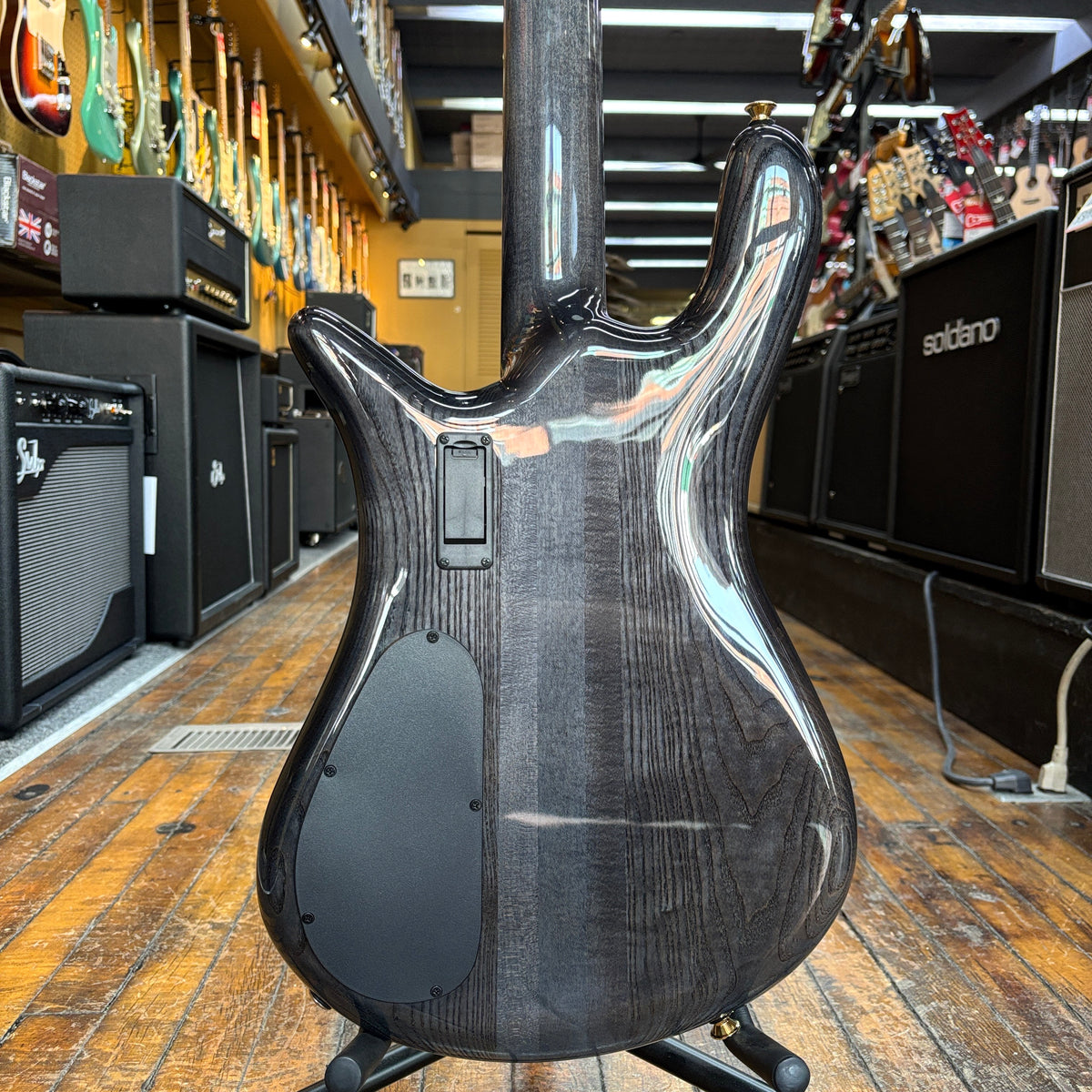 Spector Euro 4 CST Electric Bass Guitar Natural Black Burst w/Padded G ...