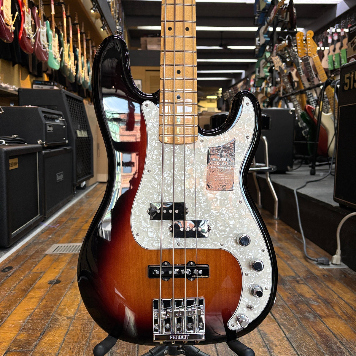 Fender Player II Modified Active Precision Bass 3-Tone Sunburst w/Padd ...