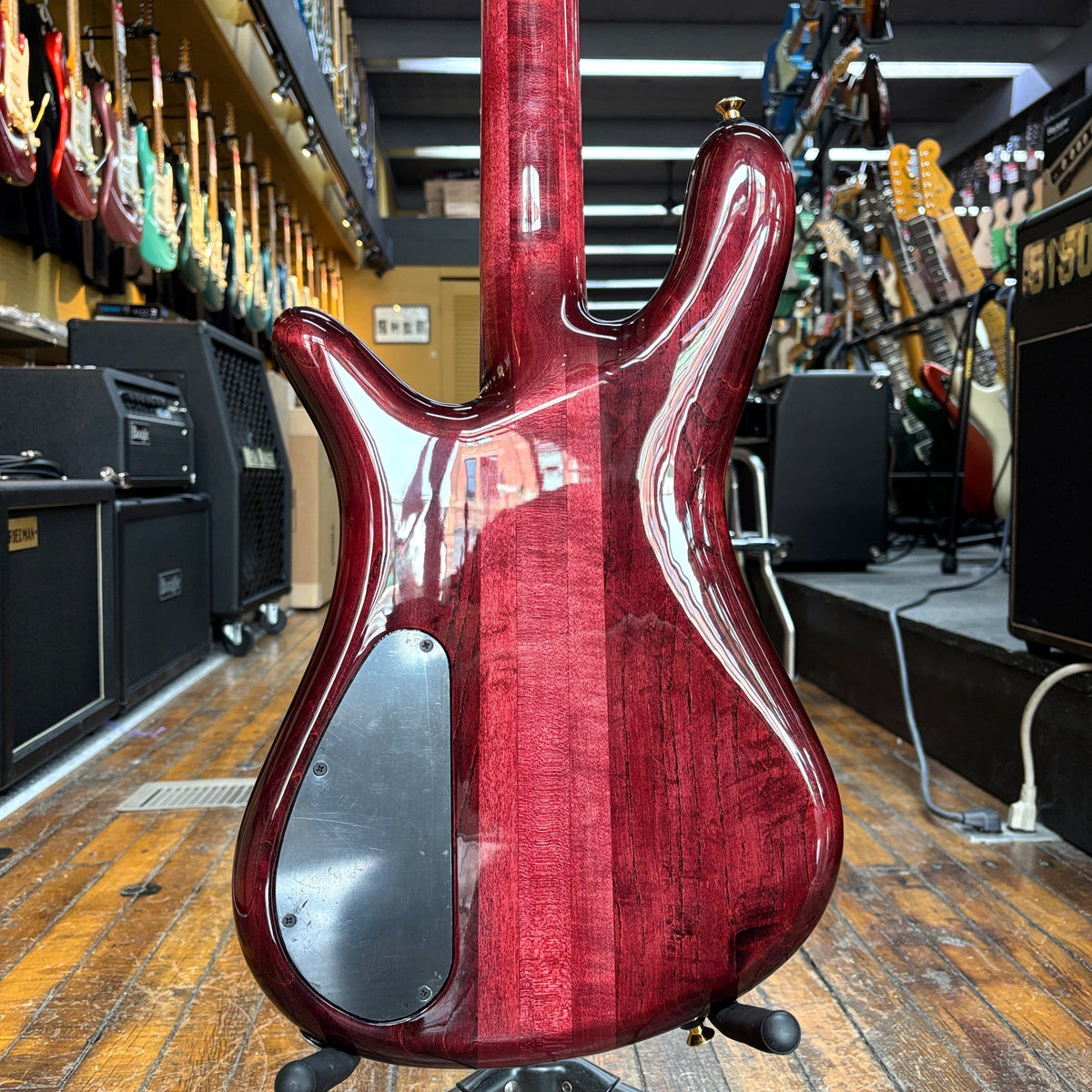 Spector USA Custom Shop NS-2 4-String Bass Guitar Black Cherry w/Hard ...