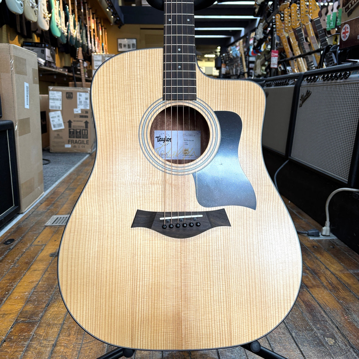 Taylor 110ce Cutaway Dreadnought Acoustic-Electric Guitar w/Padded Gig ...