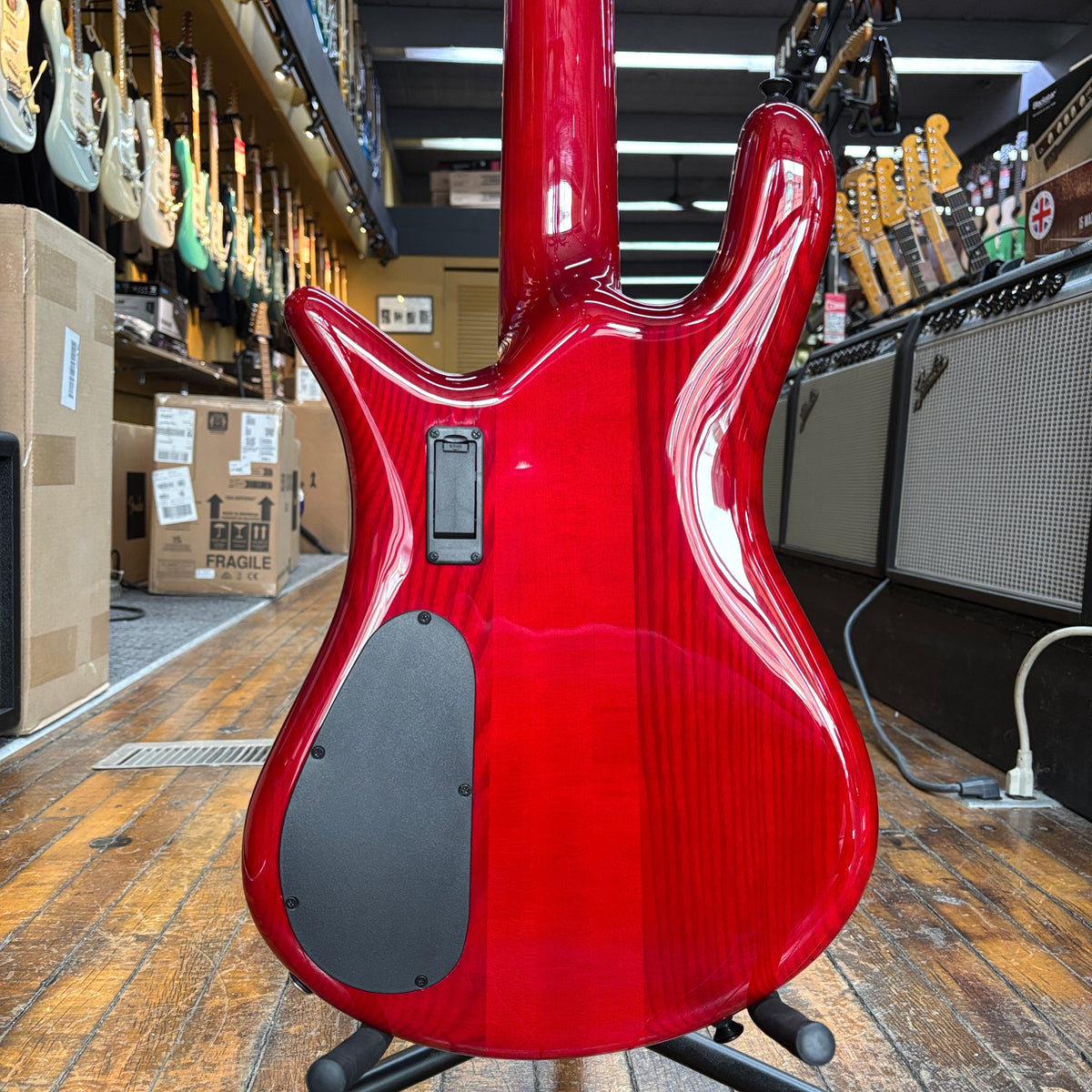 Spector Euro 5 CST 5-String Electric Bass Guitar Natural Red Burst Glo ...