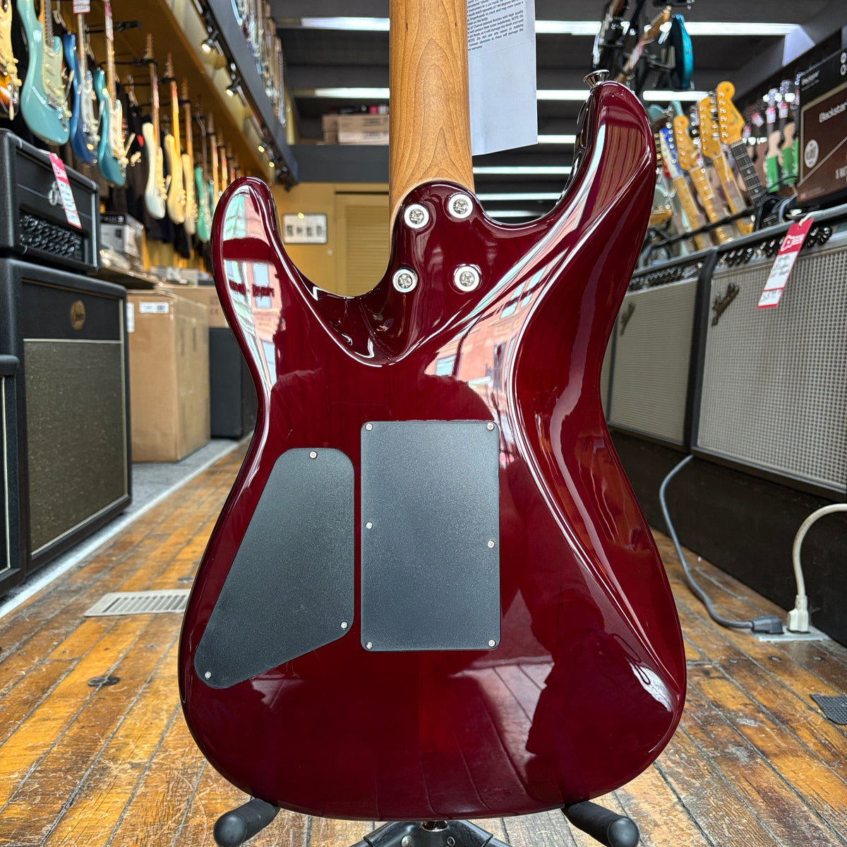 Charvel Pro-Mod Plus SD1Q HH FR Electric Guitar Sangria Burst w/Padded ...