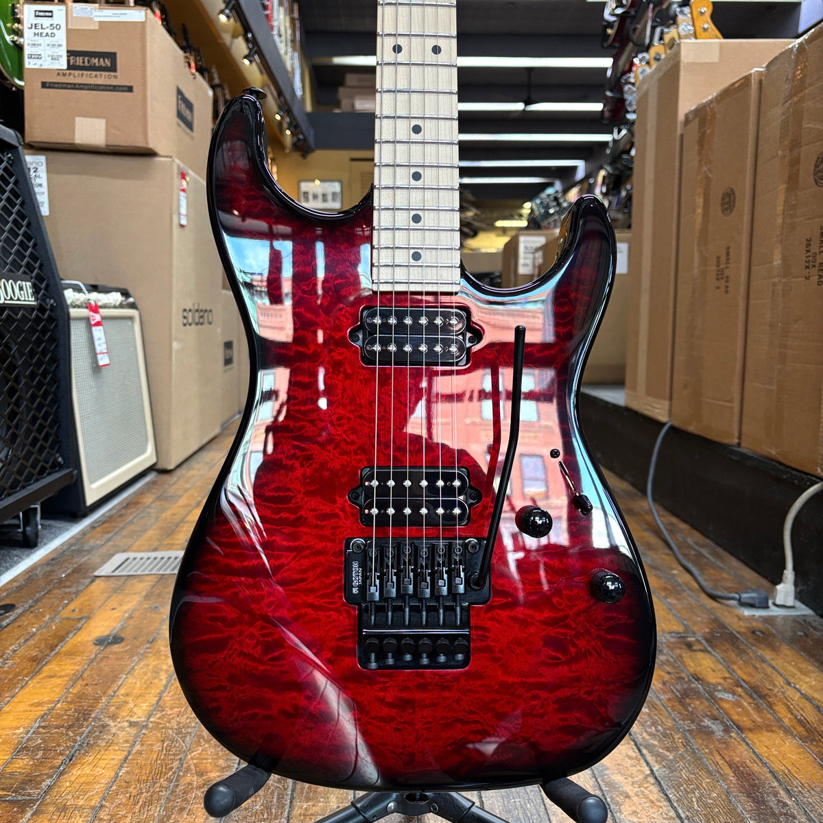 Suhr Standard Thin Burst Limited Edition Electric Guitar Trans Red w/H ...