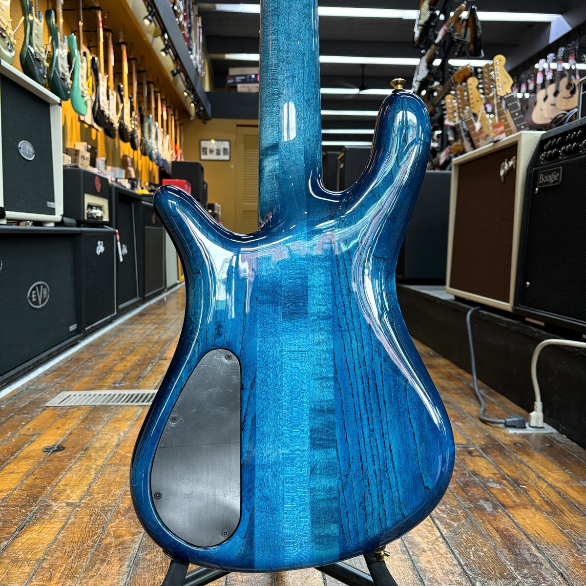 Spector USA Custom Shop NS-5 5-String Electric Bass Black and Blue w/H ...