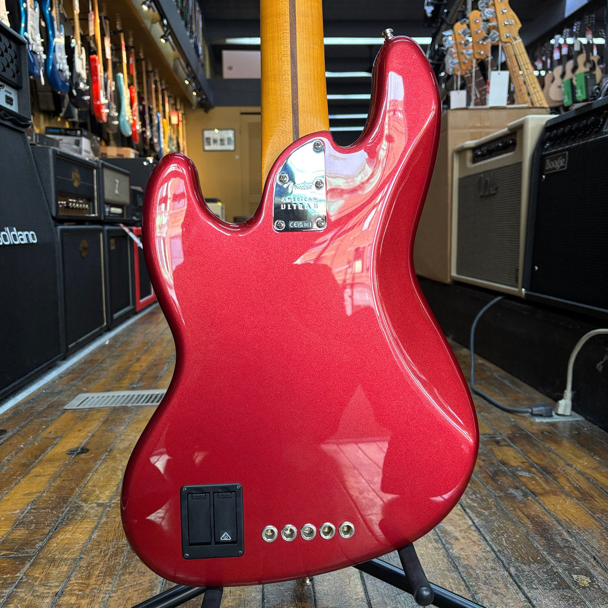 Fender American Ultra II Jazz Bass V 5-String 2025 Sinister Red w/Hard ...