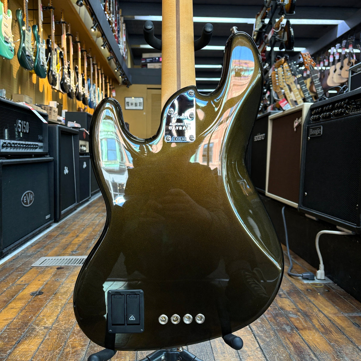 Fender American Ultra II Jazz Bass Texas Tea w/Ebony Fingerboard, Mold ...