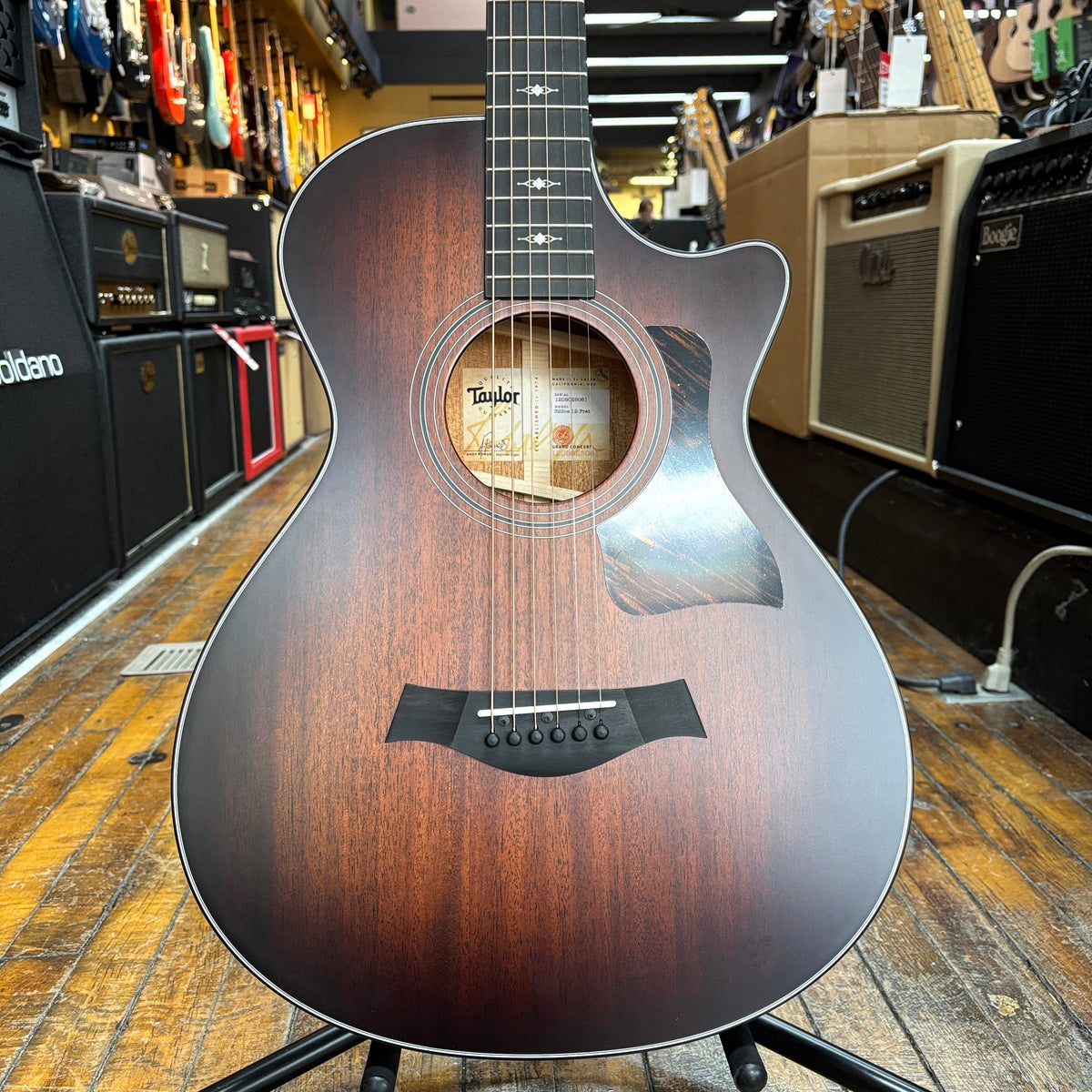 Taylor 322ce 12-fret Acoustic-electric Guitar Satin Edgeburst w/Hard C ...