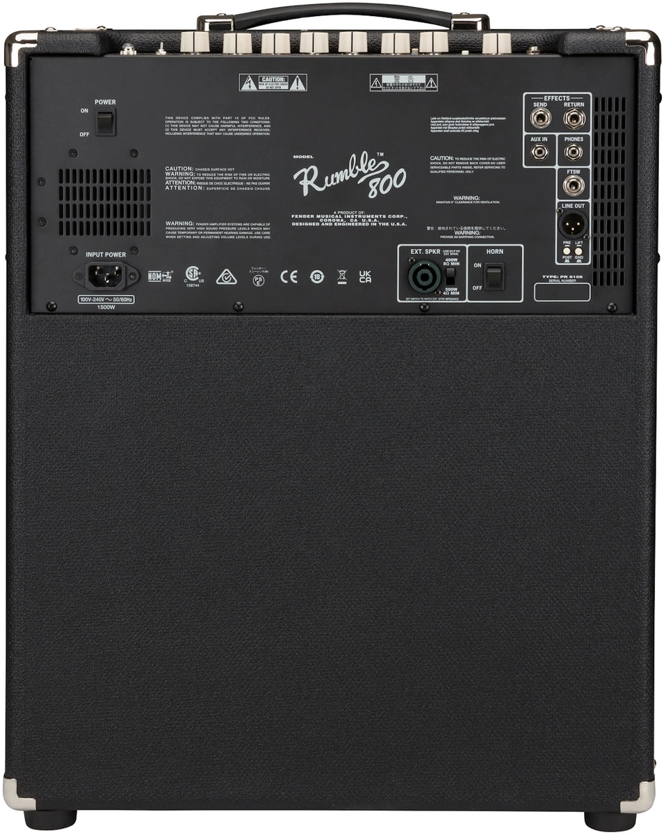 Fender Rumble 800 2x10" 800-watt Bass Combo Amp – Music Makers
